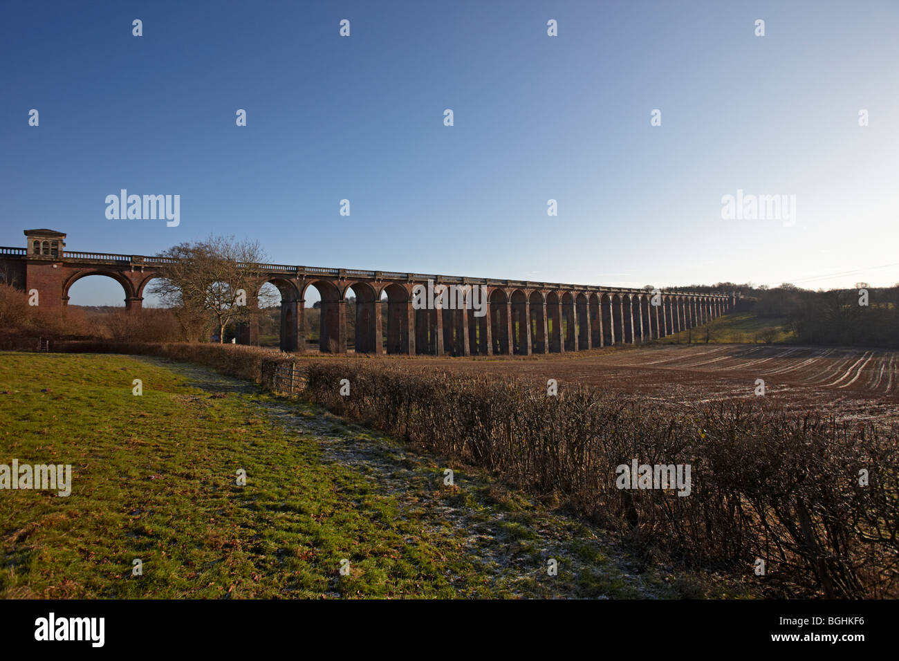 Balcombe Victorian rail Viaduct in the Ouse Valley in West Sussex UK ...