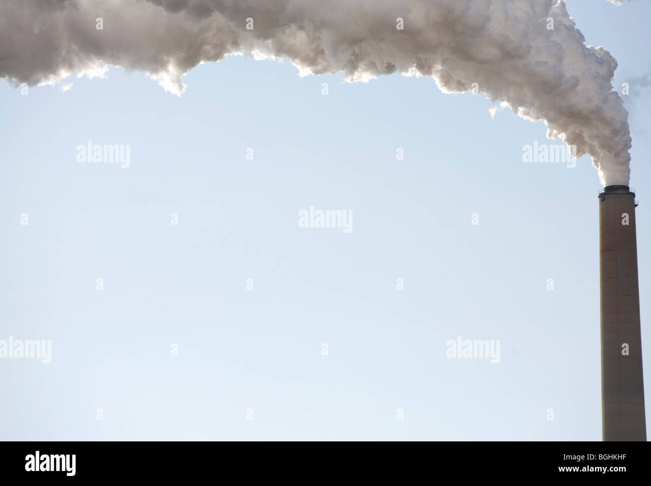 Power plant smokestacks Stock Photo - Alamy