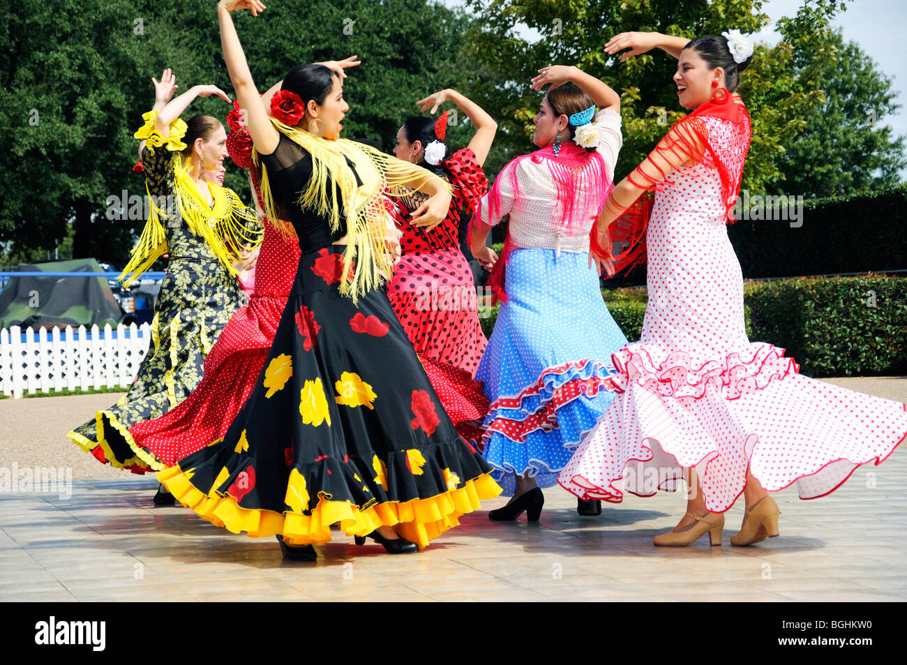 Female flamenco dancers spanish traditional dance state fair hi-res ...