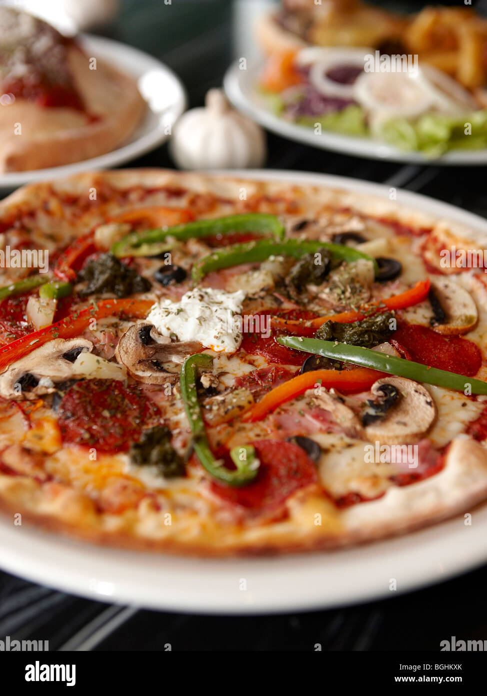 Junk food burger pizza hi-res stock photography and images - Alamy