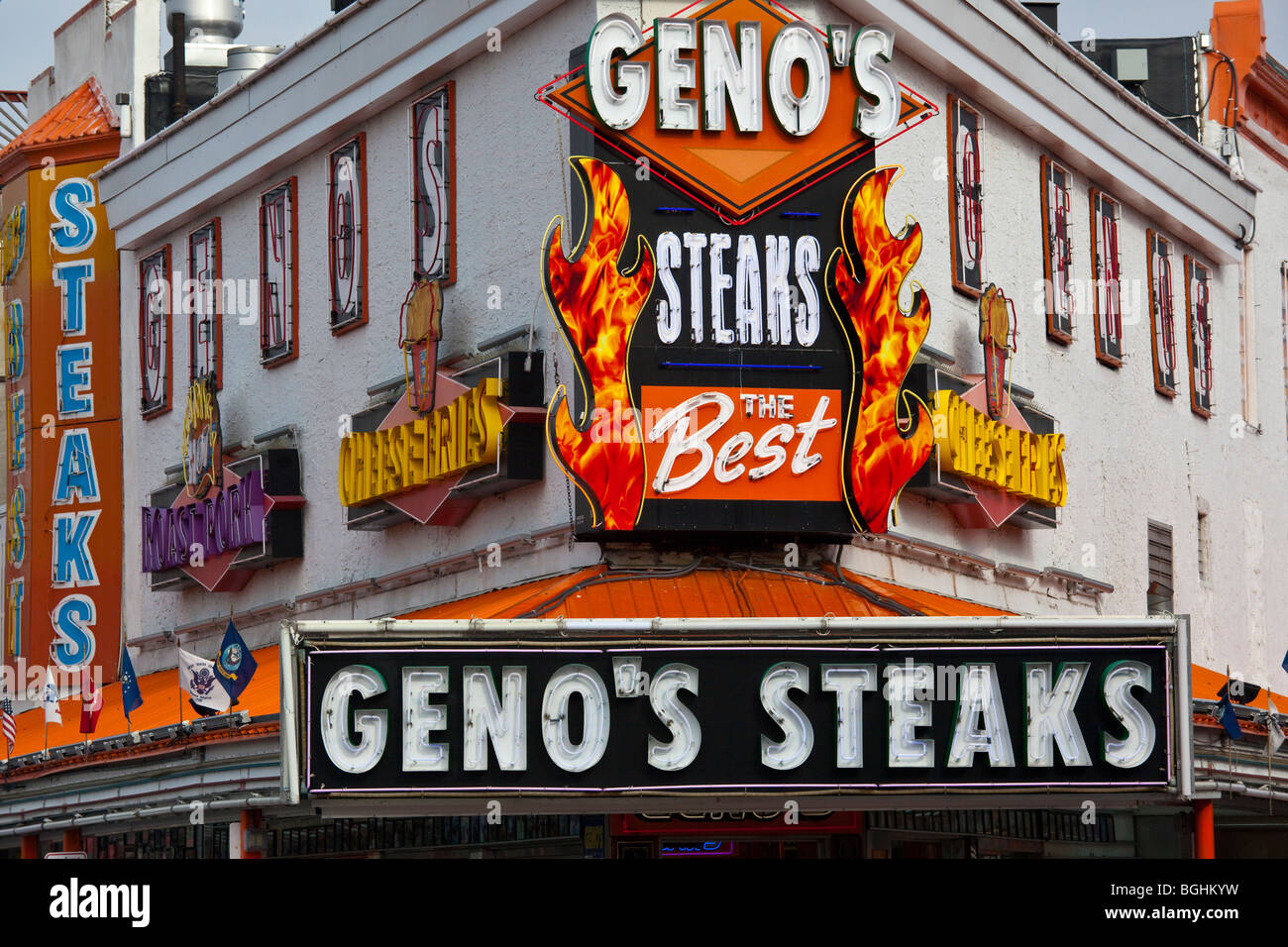 Geno's Philly Cheesesteak Sandwhich Shop in Philadelphia, Pennsylvania ...