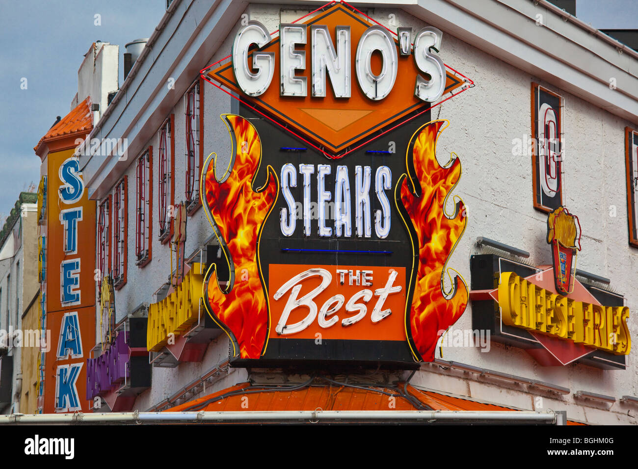Geno's Philly Cheesesteak Sandwhich Shop in Philadelphia, Pennsylvania ...