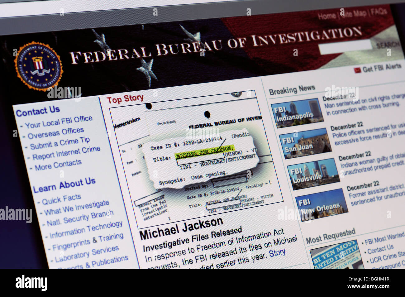 Fbi hi-res stock photography and images - Alamy