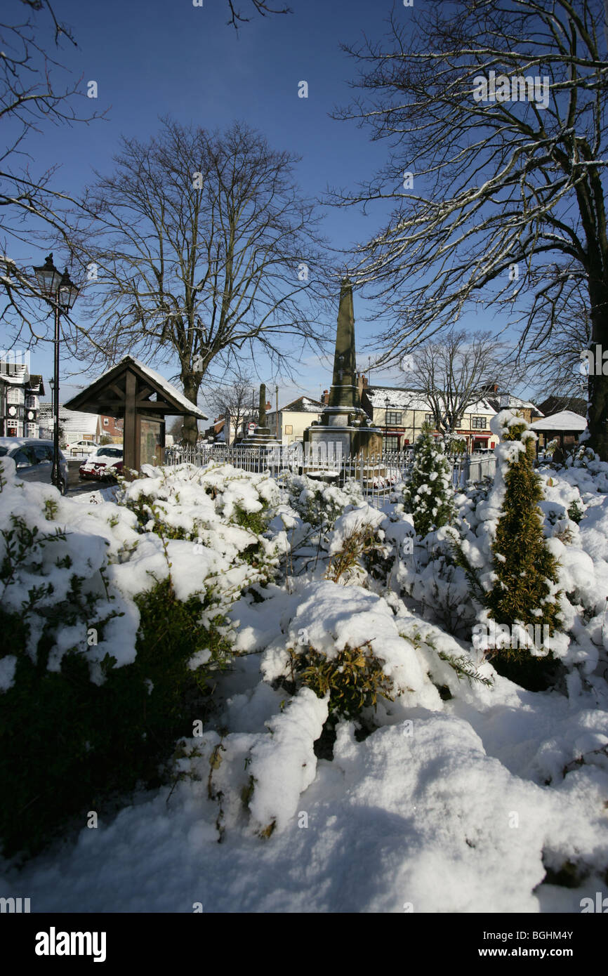 Village of Holt, Wales. Picturesque view of Holt village centre on a ...