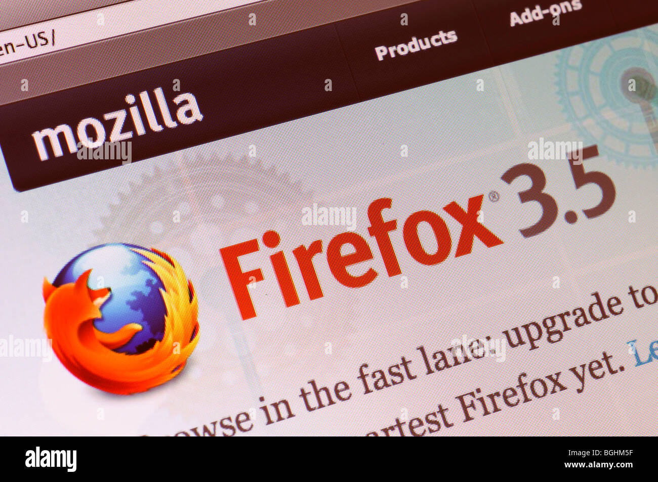 Mozilla Firefox website Stock Photo - Alamy