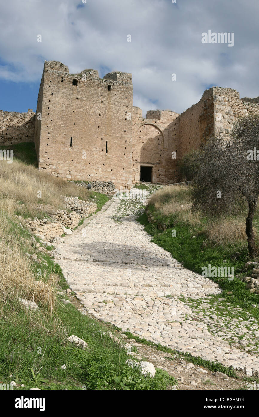 Gateway into Acrocorinth near Ancient Corinth Greece Stock Photo - Alamy