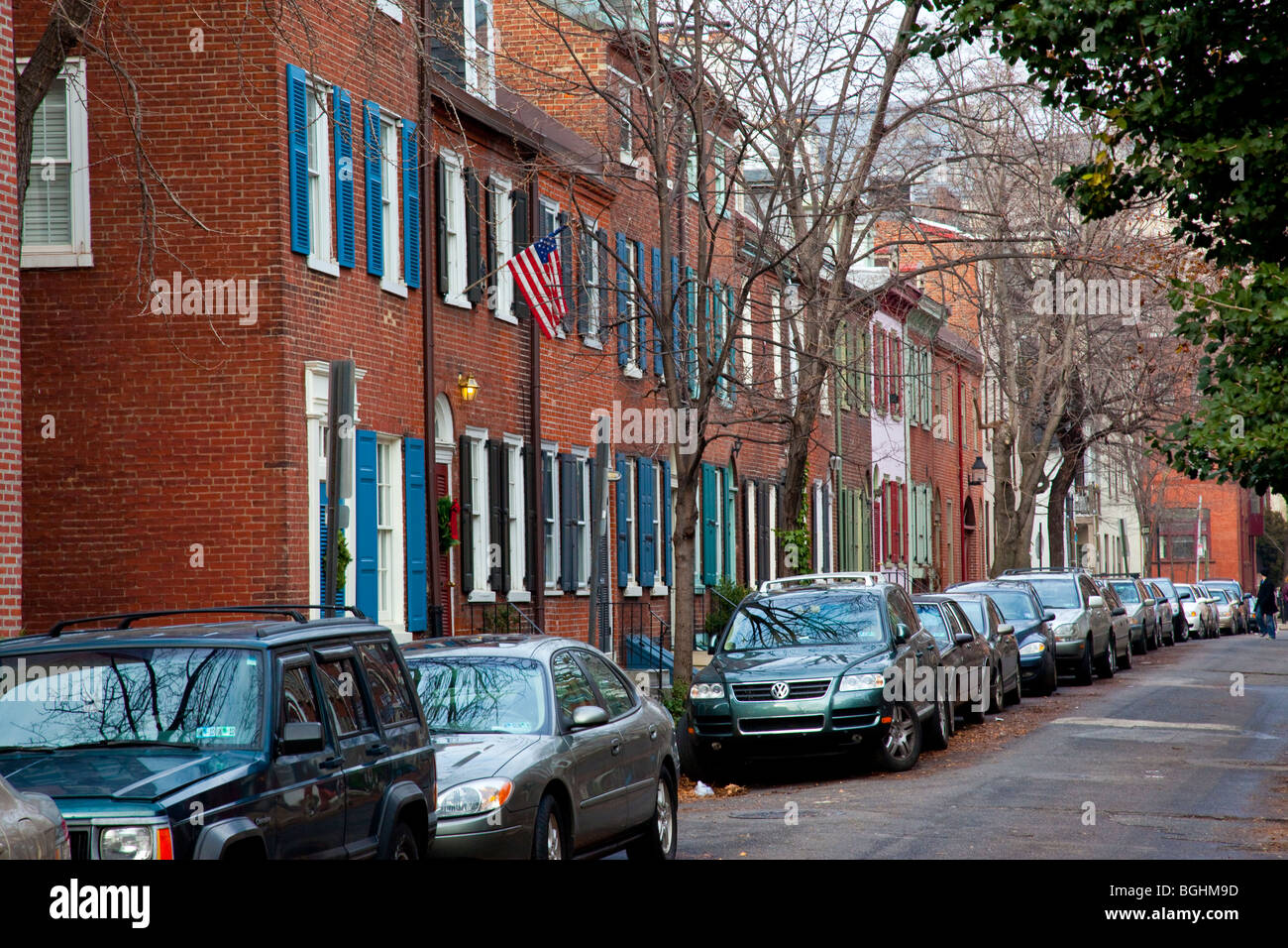 Historic Neighborhood in Philadelphia, Pennsylvania Stock Photo - Alamy