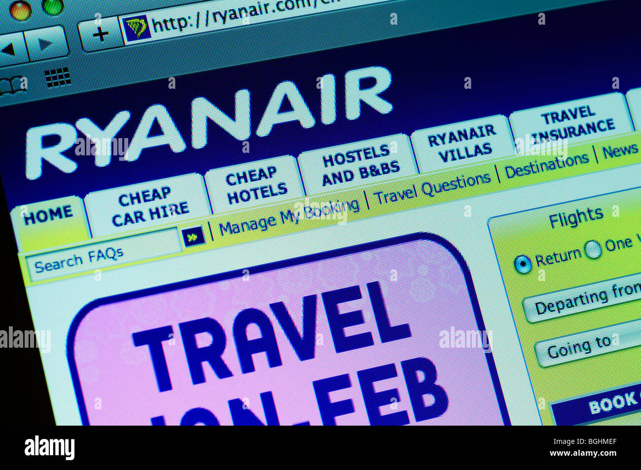 Ryanair Airlines website Stock Photo - Alamy