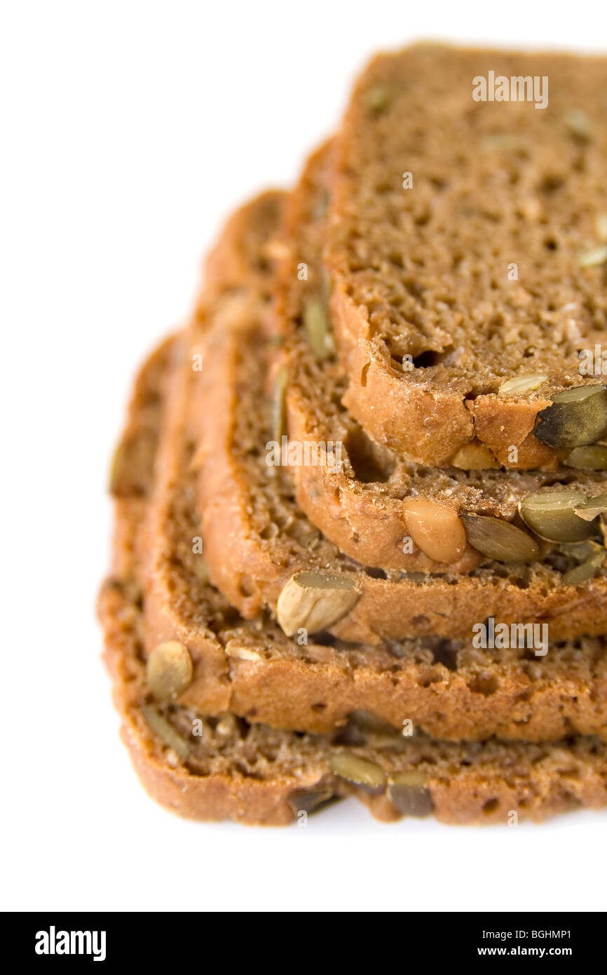 Slices of bread on a pile Stock Photo - Alamy