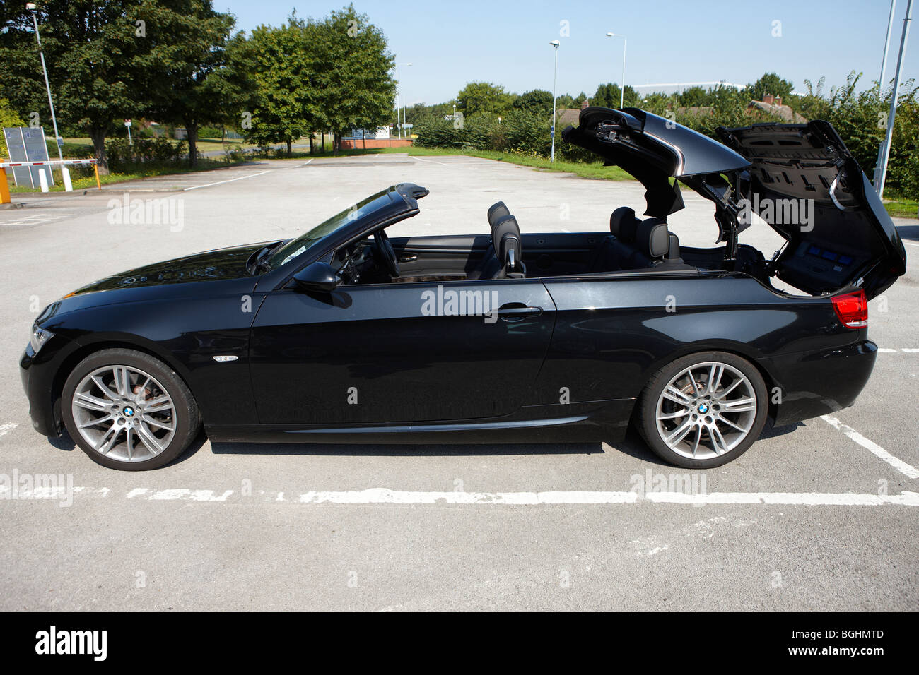 Black BMW Convertible Stock Photo - Alamy