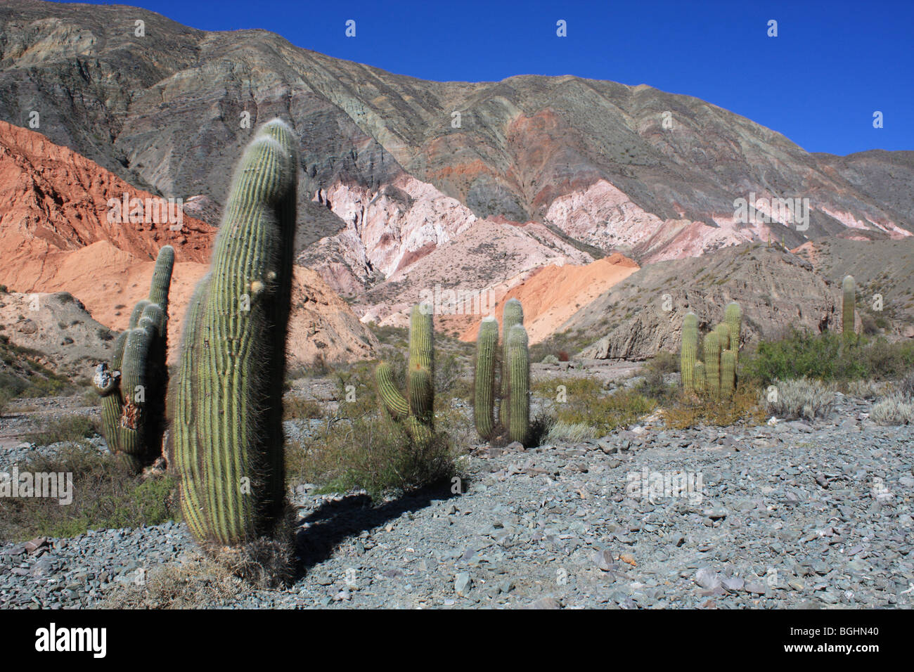 Cerro de los siete colores, Purmamarca, Jujuy, Argentina Stock Photo ...