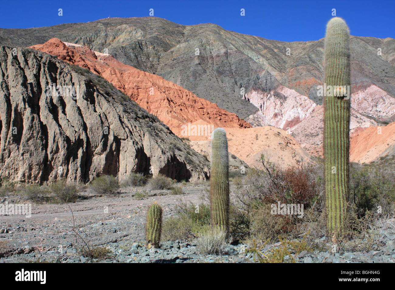 Cerro de los siete colores, Purmamarca, Jujuy, Argentina Stock Photo ...