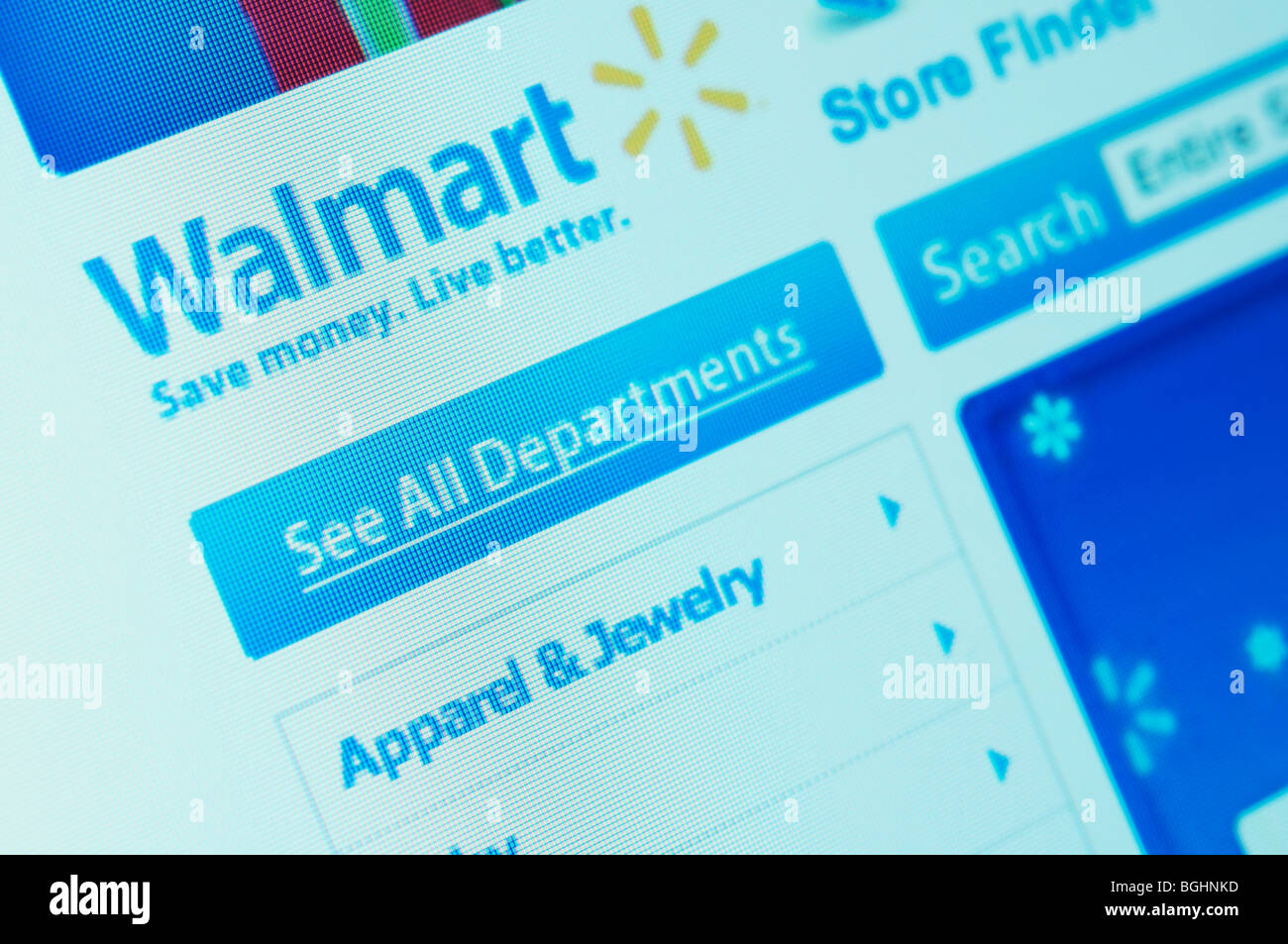 Walmart store website Stock Photo - Alamy