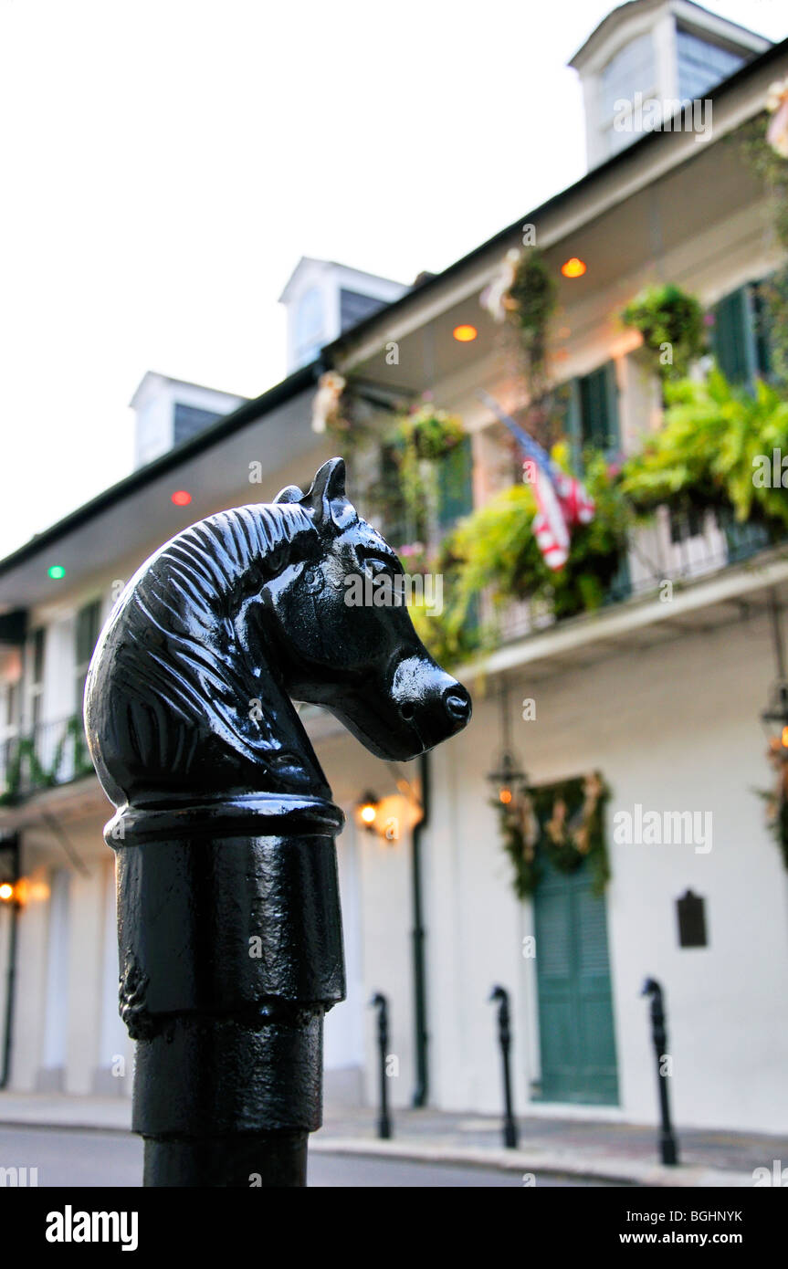 Horse head new orleans hitching post louisiana usa hi-res stock ...