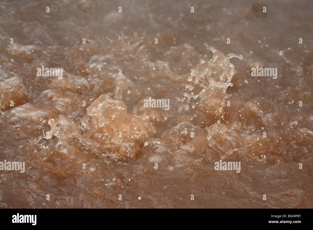Boiling mud pool in Caldeira Velha Park. Sao Miguel island, Azores ...