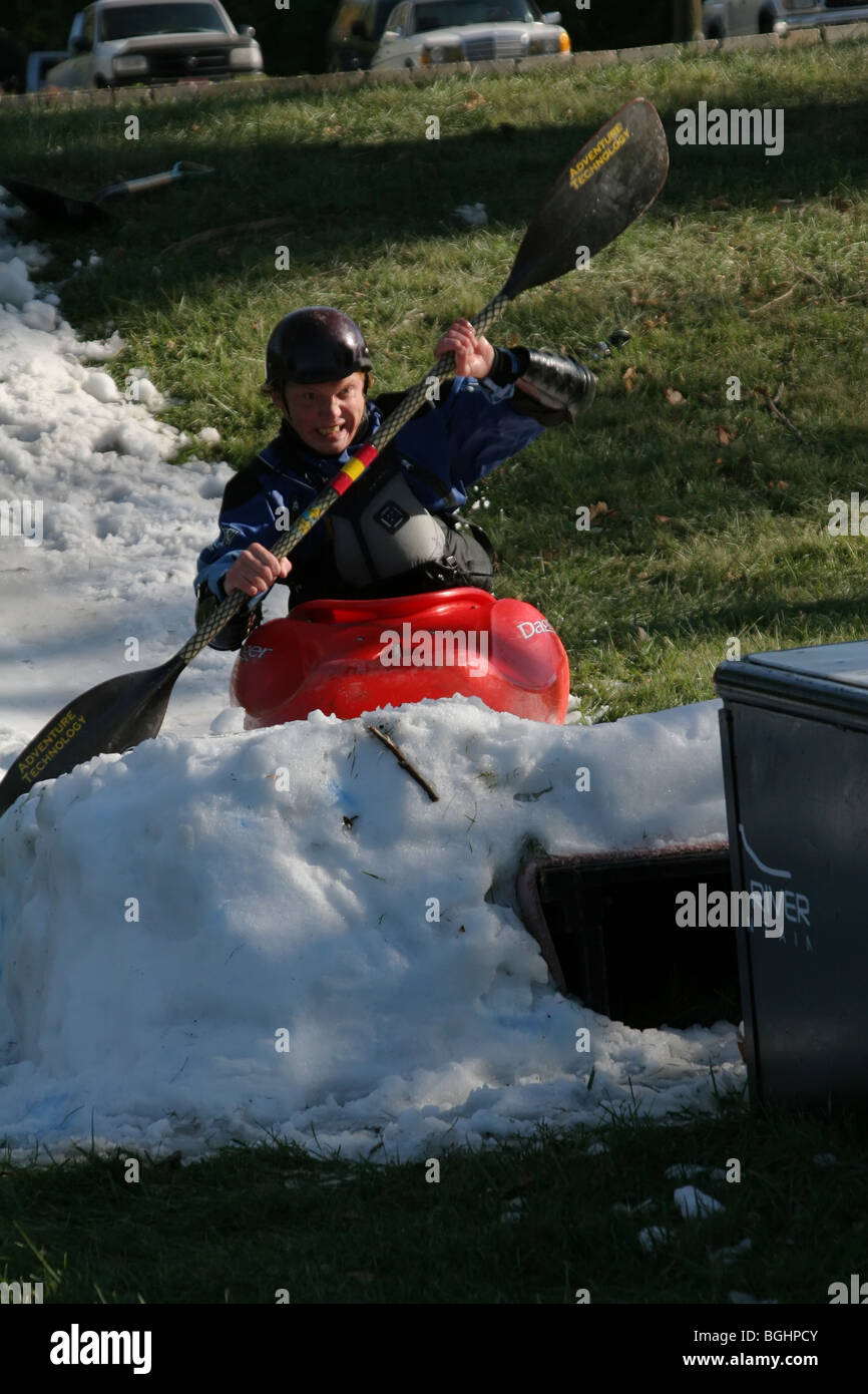 Professional Corey Volt Kayak Demonstration In A Dagger Kayak And Down ...
