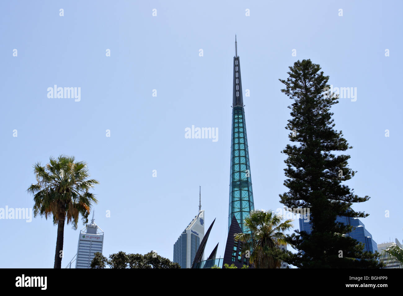 Swan Bell Tower at Barrack Square in Perth, Western Australia Stock ...