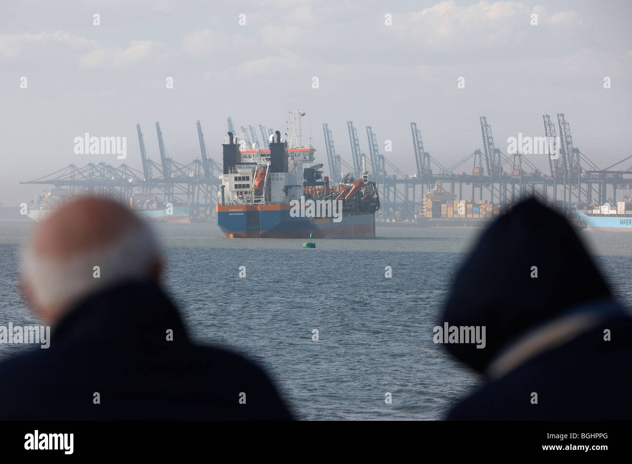 Cargo Container Ship Stock Photo - Alamy