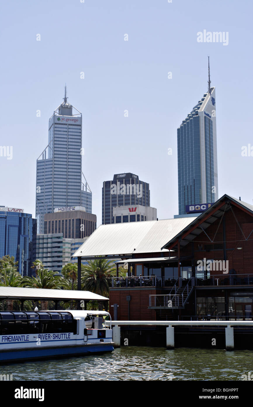 Cruise boat and ferry terminal at Barrack Street Jetty in Perth ...