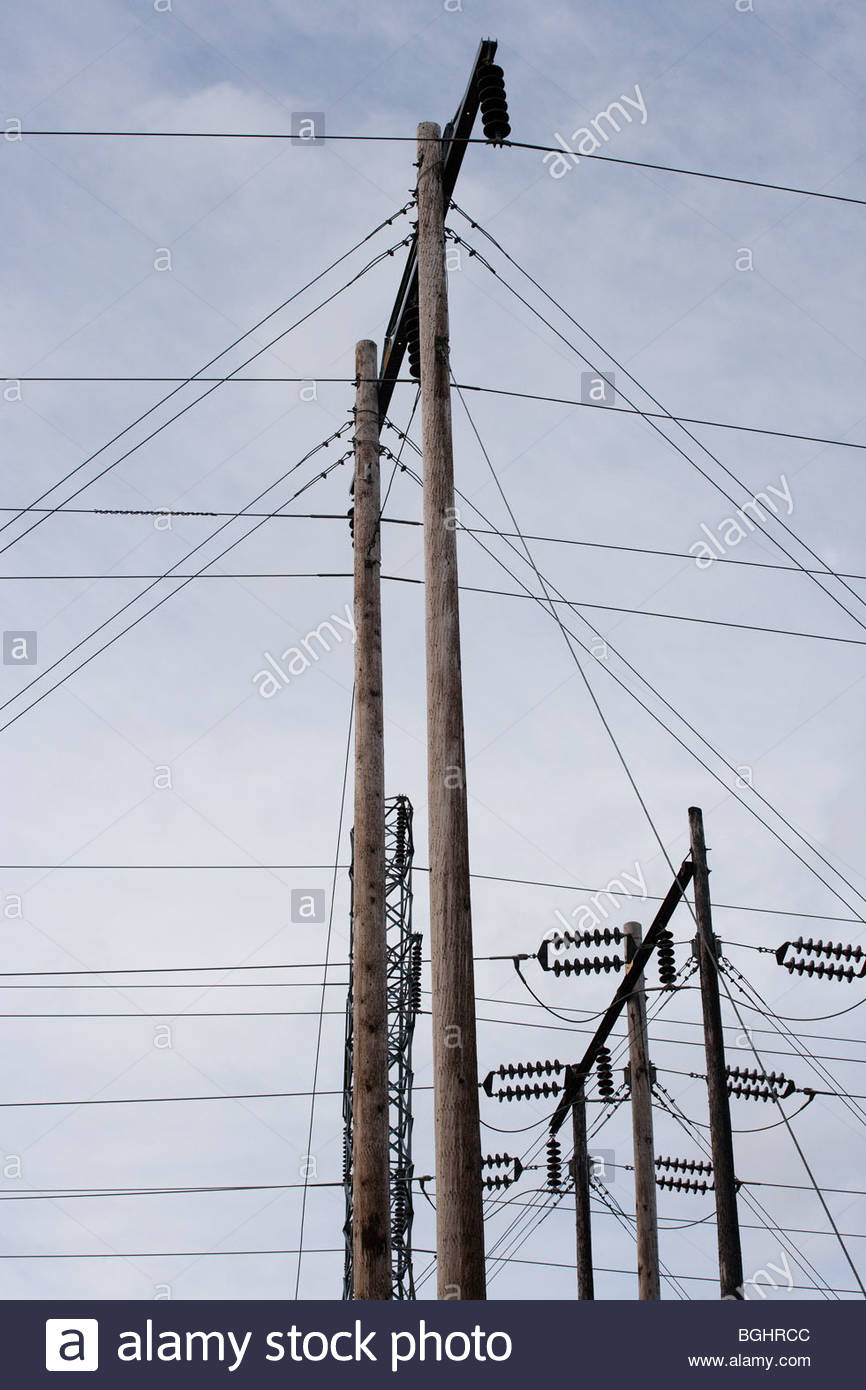 Wooden Power Poles Stock Photos & Wooden Power Poles Stock Images - Alamy