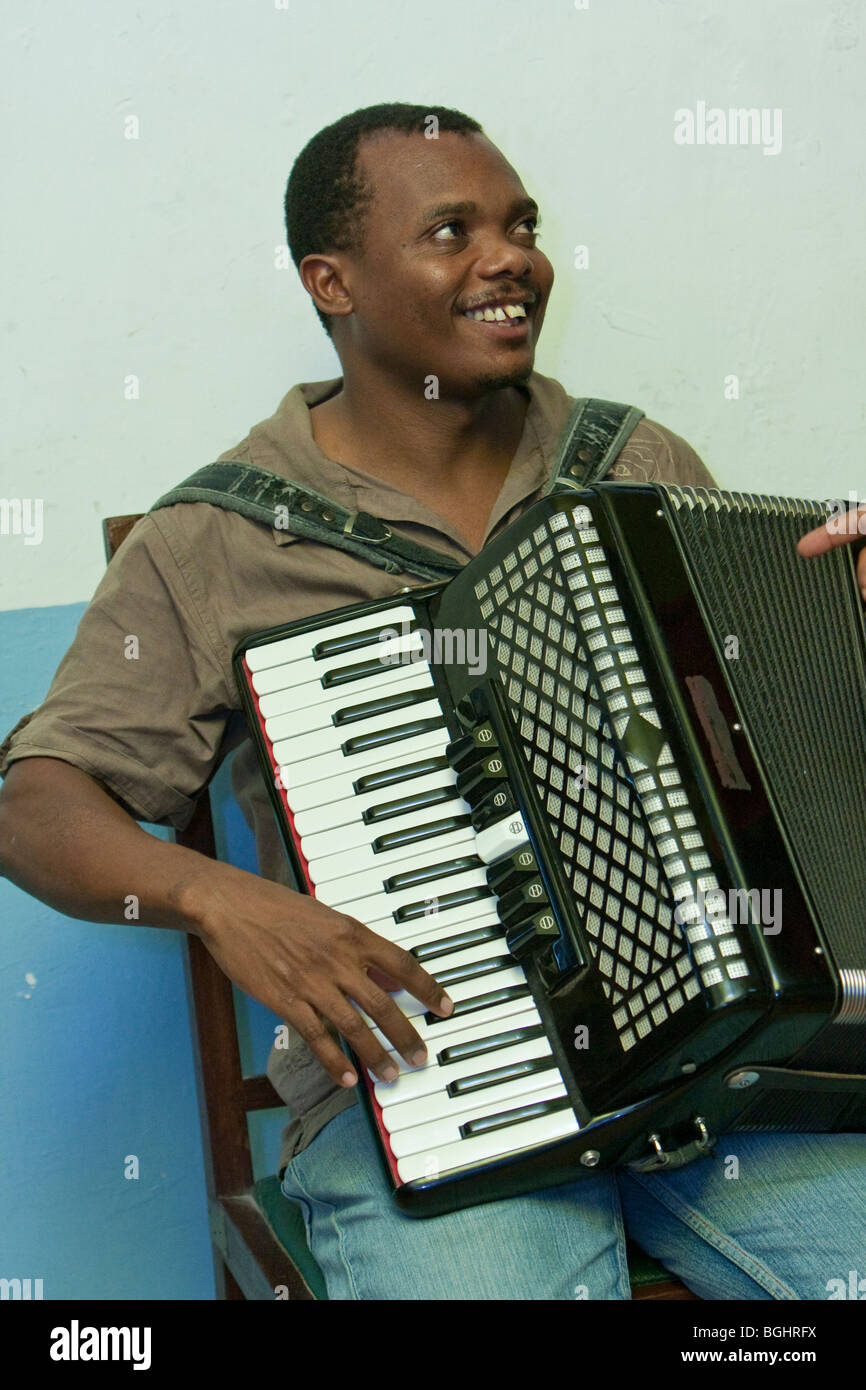 Zanzibar, Tanzania. Taarab Musicians. Culture Musical Club. Accordion ...