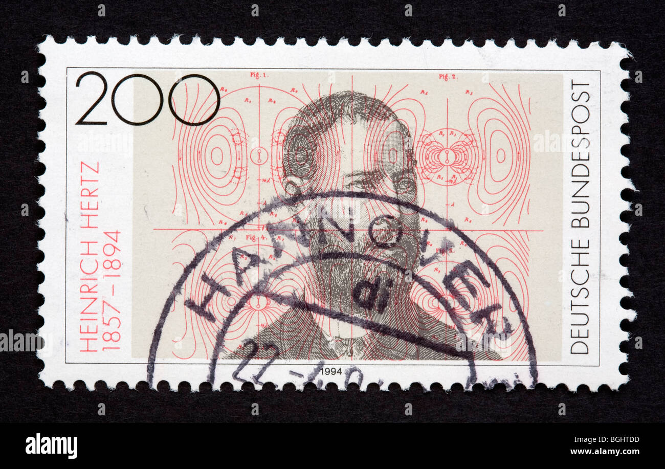Germany stamp heinrich hertz hi-res stock photography and images - Alamy