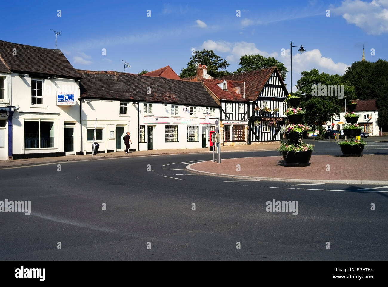 A street in the town of evesham worcestershire midlands england uk ...