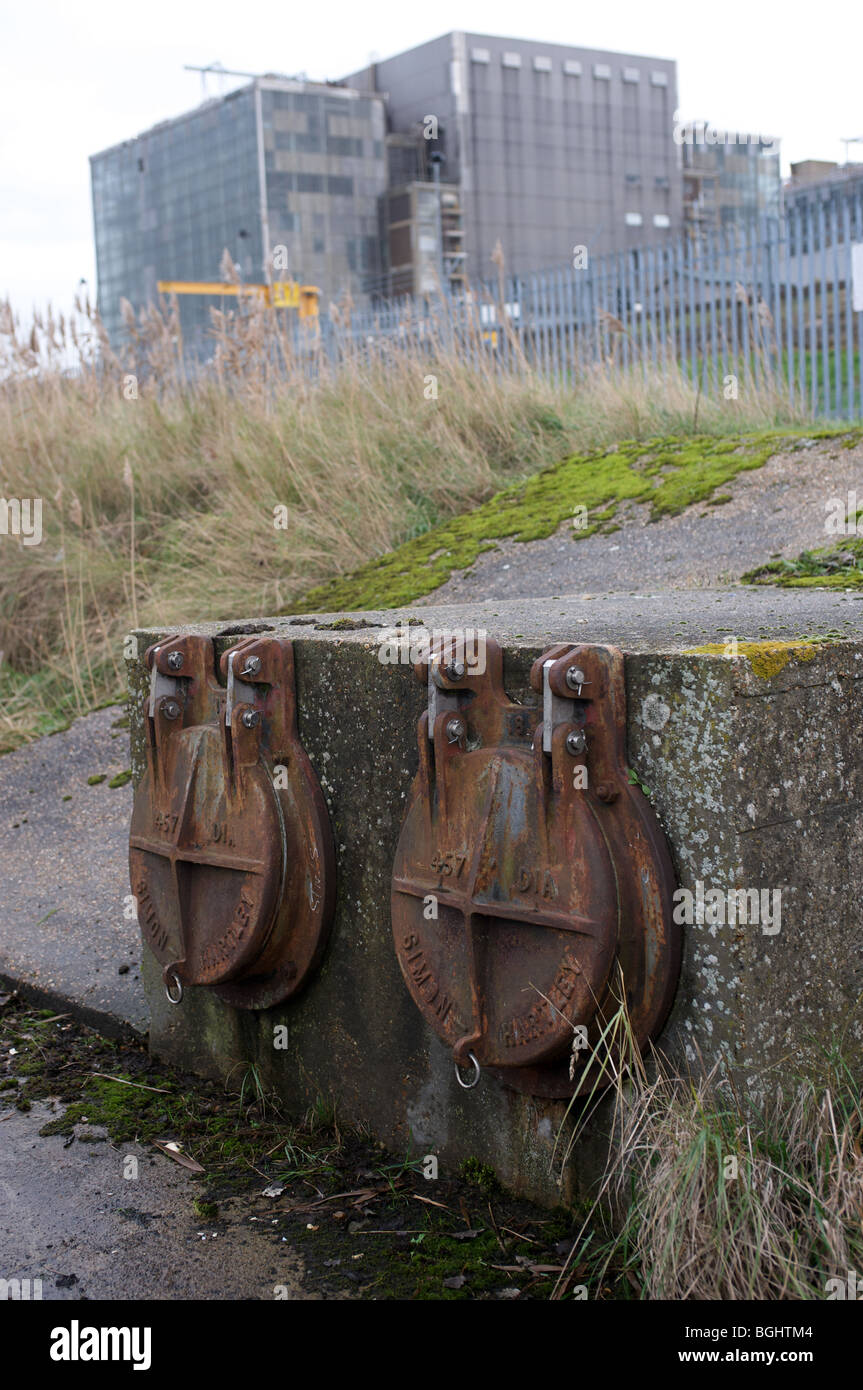 The decommissioned Bradwell nuclear power station, Essex, UK Stock ...