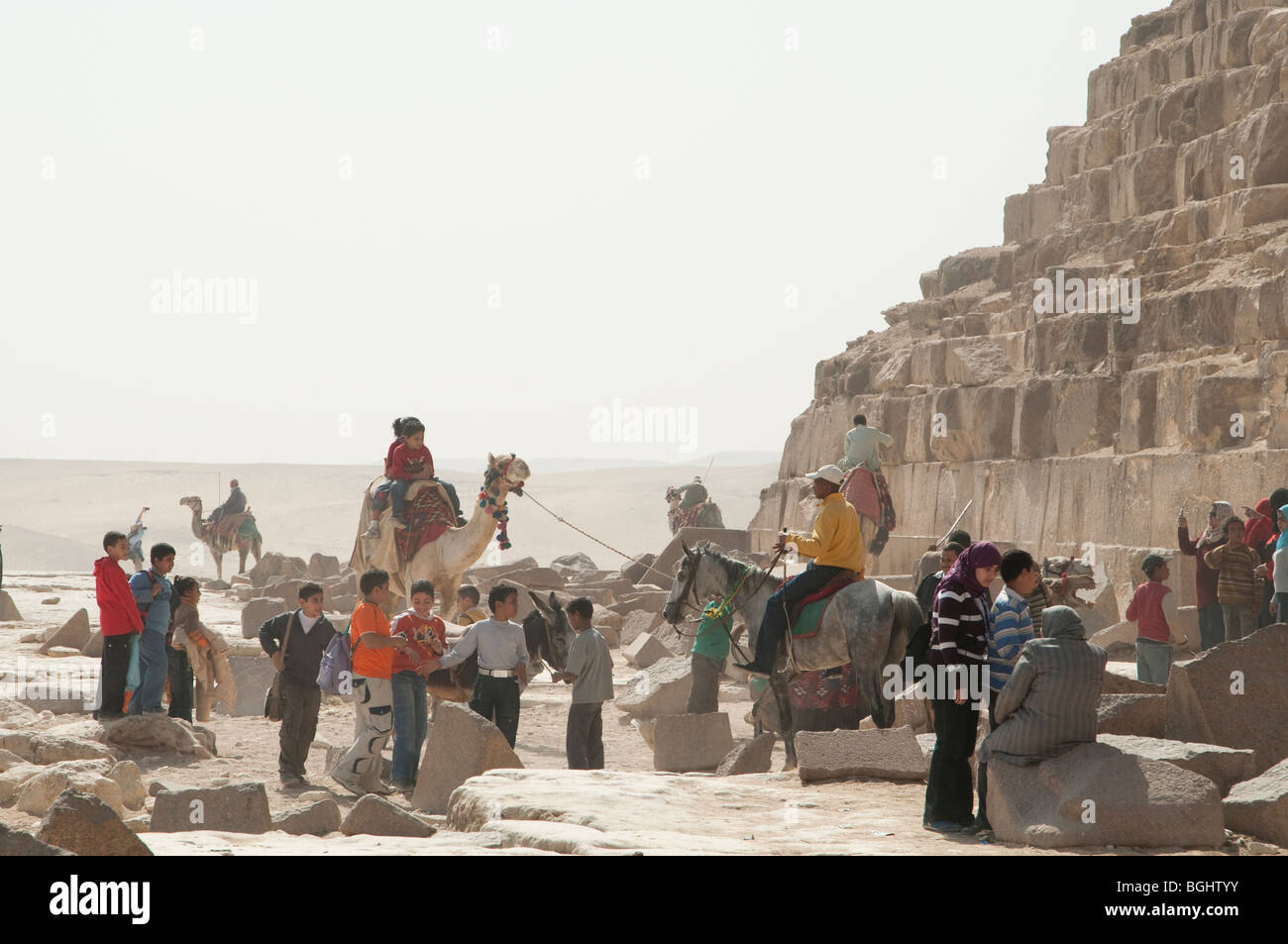 Pyramids of Giza, Cairo, Egypt, Africa Stock Photo - Alamy