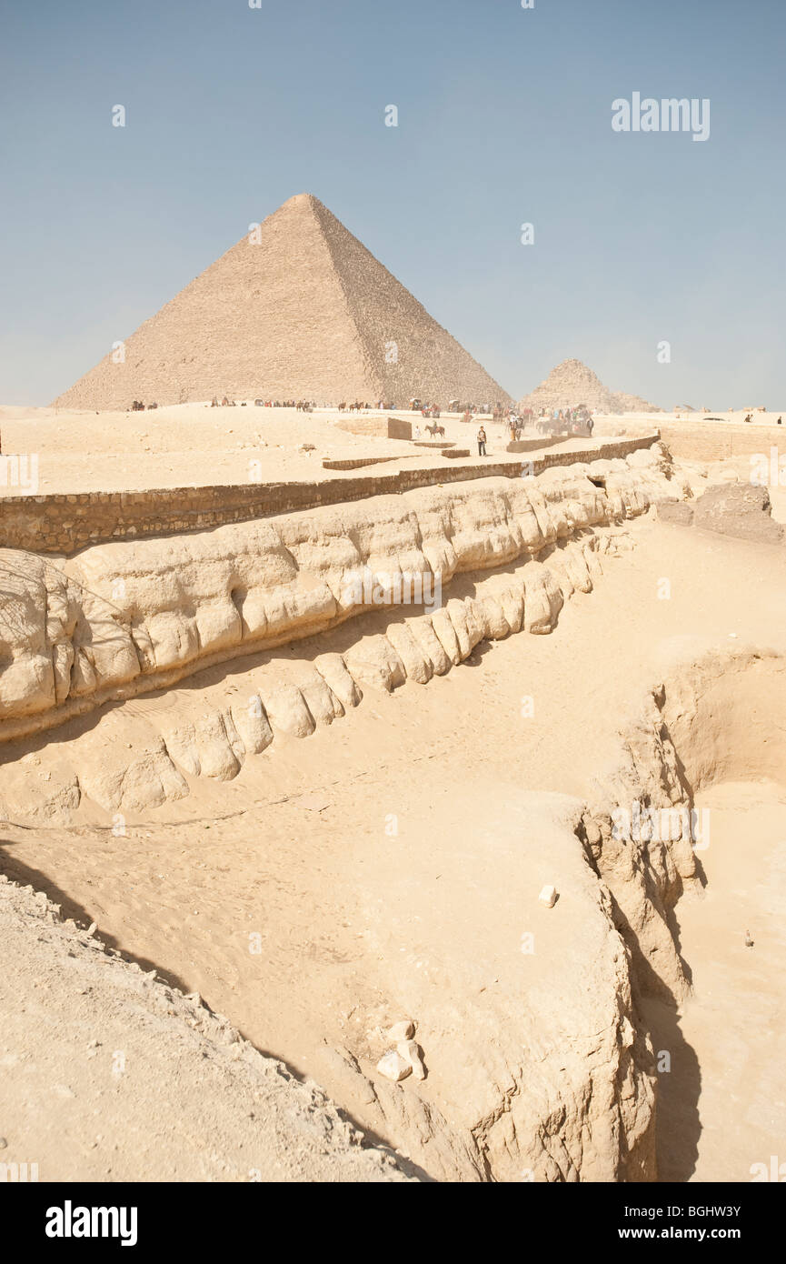 Pyramids of Giza, Cairo, Egypt, Africa Stock Photo - Alamy