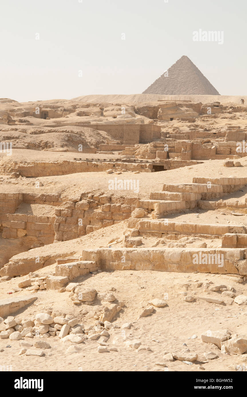 Pyramids of Giza, Cairo, Egypt, Africa Stock Photo - Alamy