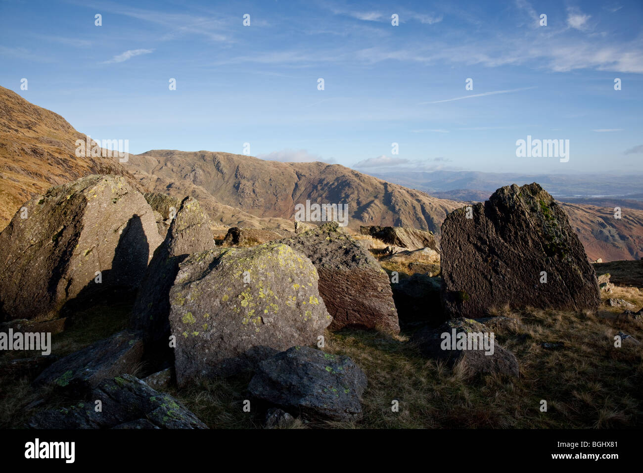 Old man of coniston, blue sky hi-res stock photography and images - Alamy