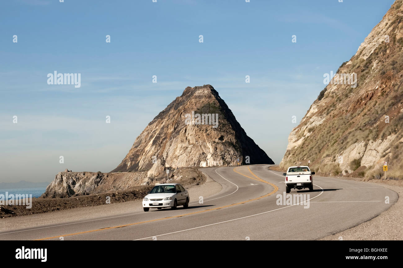 Rock slide highway hi-res stock photography and images - Alamy