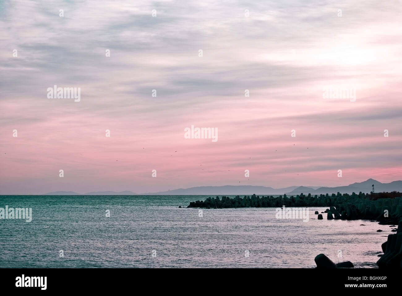 A winter (not really) sunset in Microlimano (Faliro) Greece Stock Photo ...