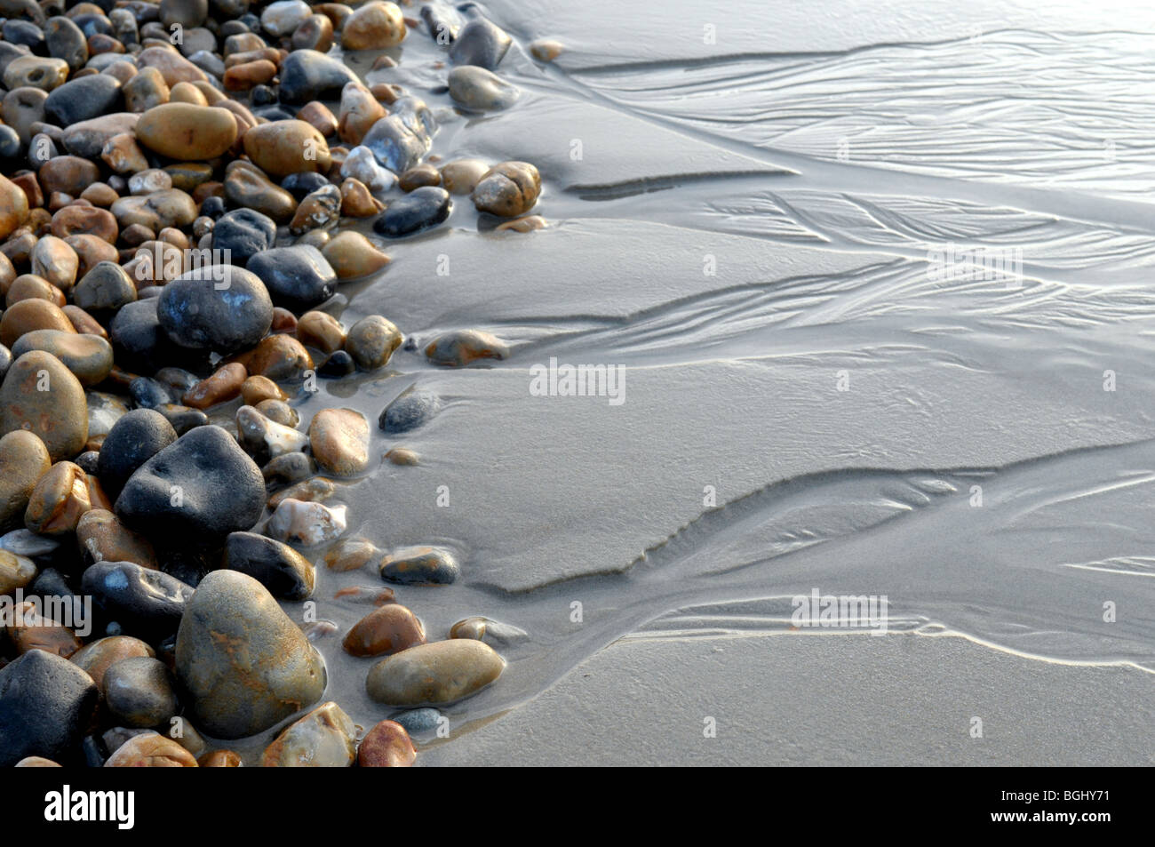 Pebbles and stones on the seashore Stock Photo - Alamy