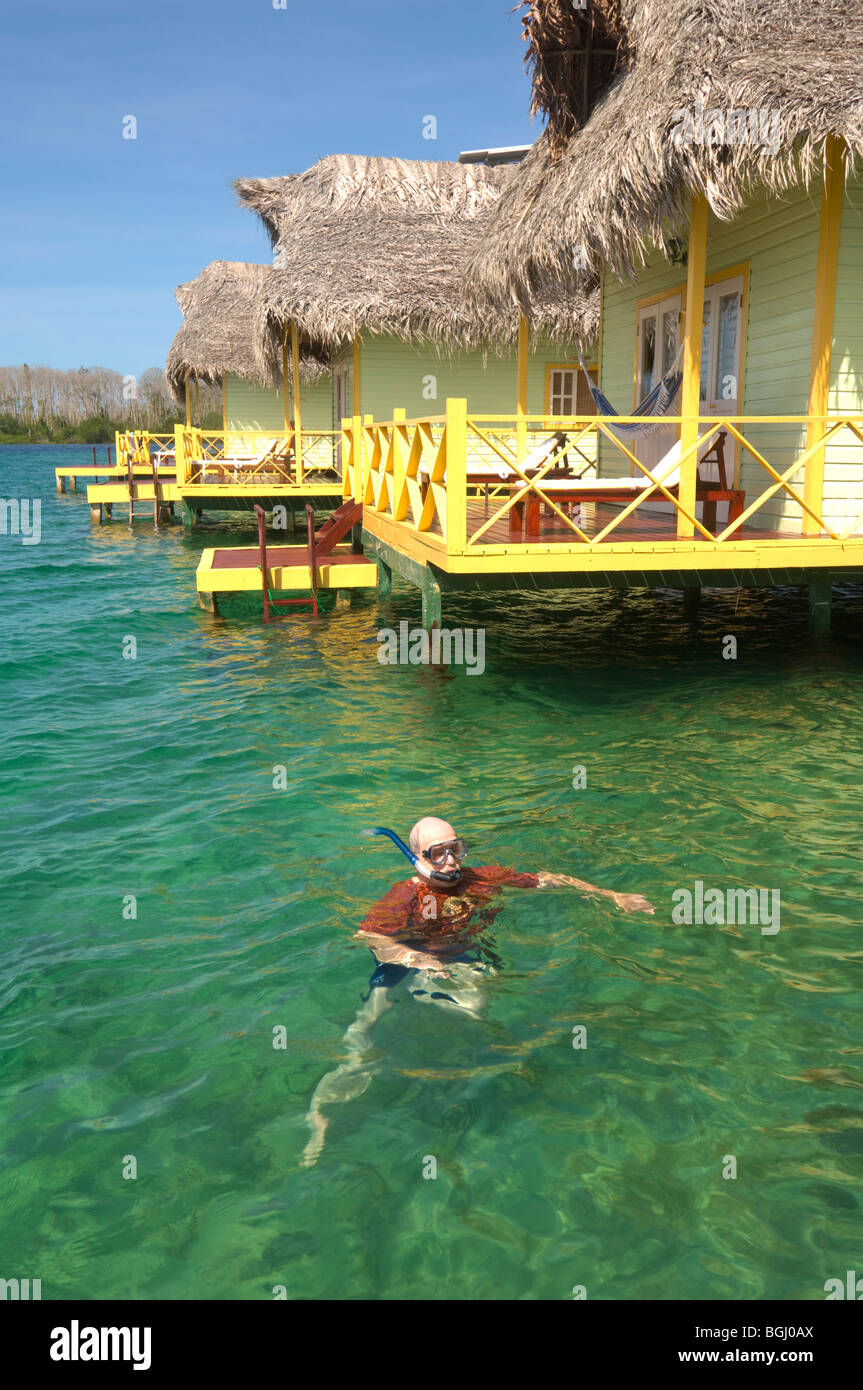 Panama Punta Caracol Acqua Lodge Bocas del Toro Isla Colon Stock Photo ...