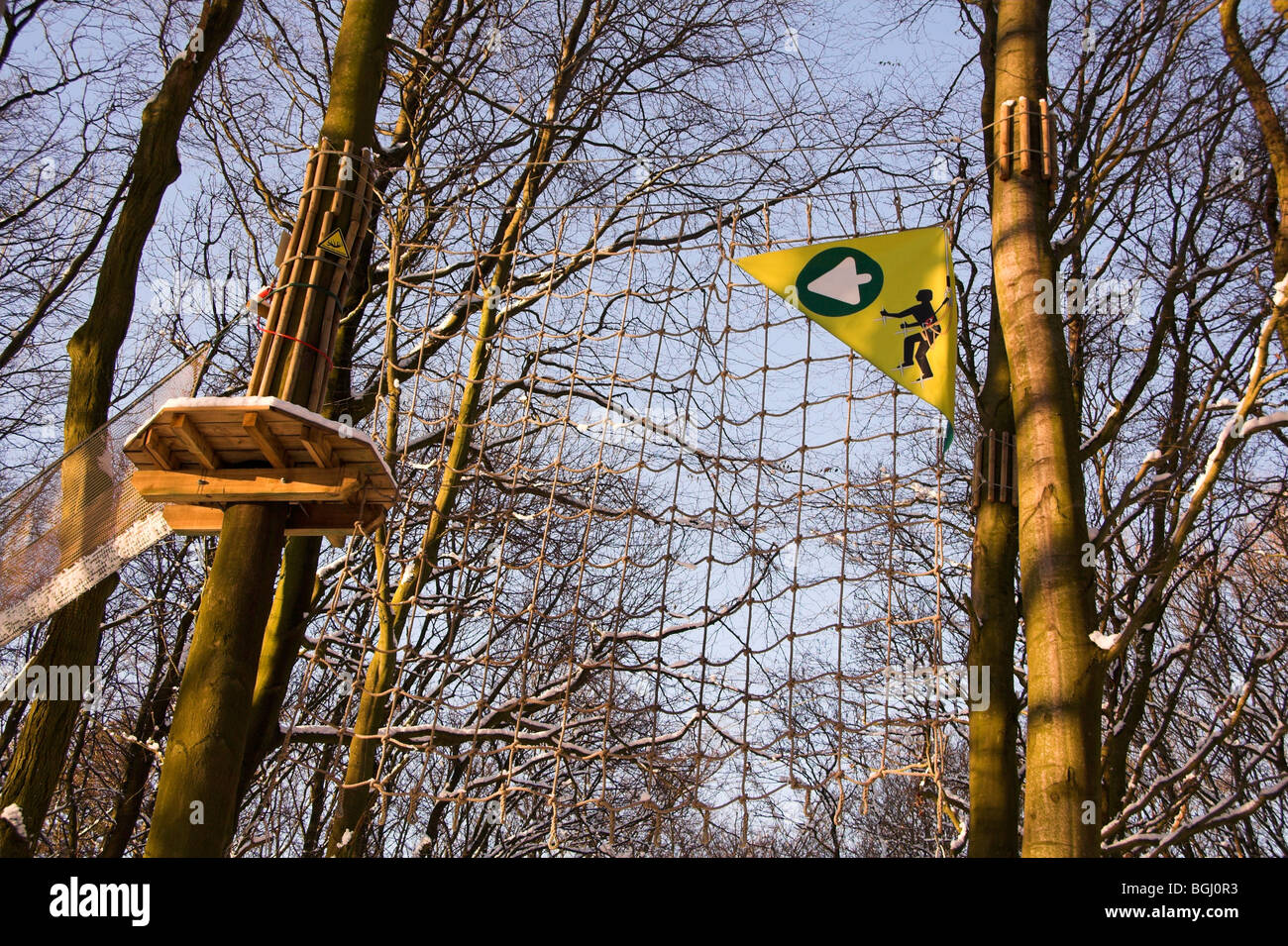 Go Ape assault course, Lever Park, Rivington, Horwich, Greater ...