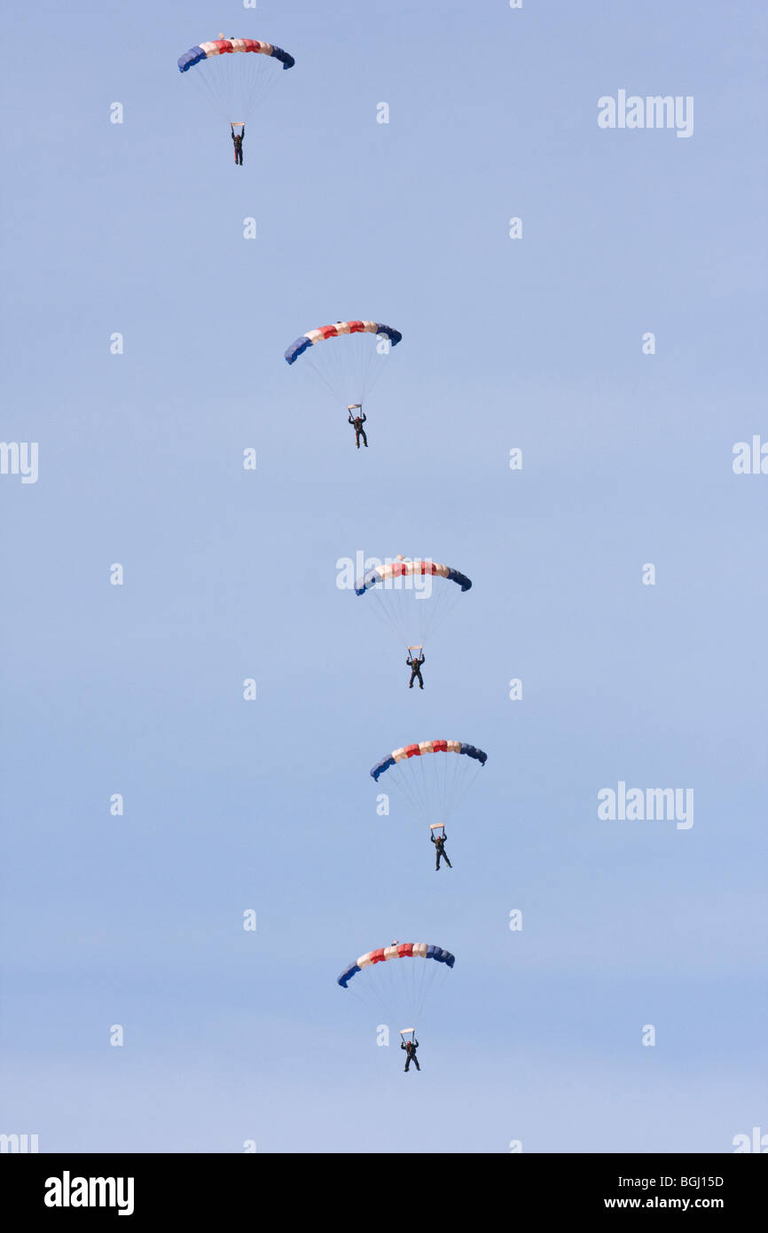 Parachutists sky display skillful hi-res stock photography and images ...