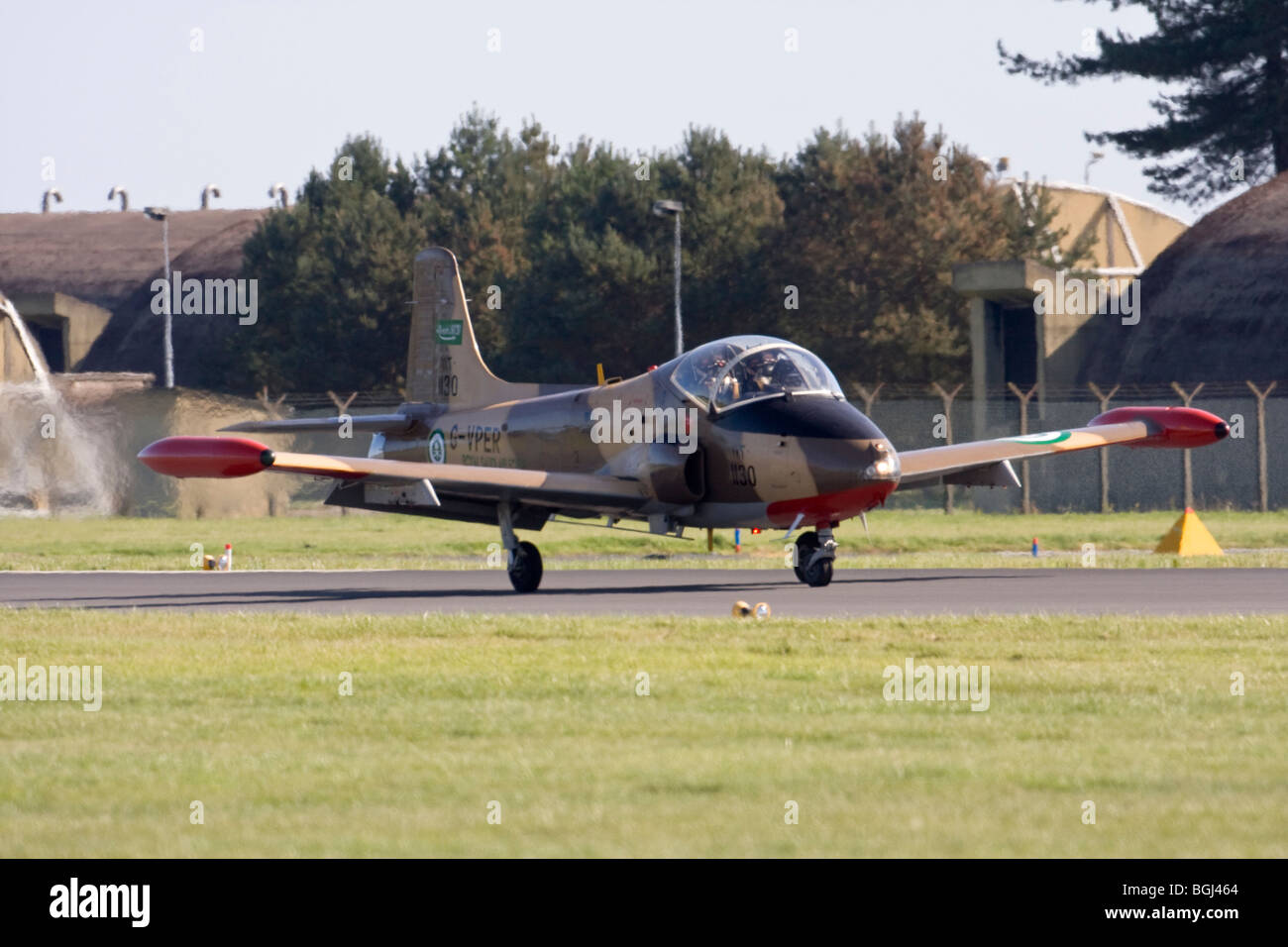 BAC 167 Strikemaster aircraft of display Team Viper at RAF Leuchars ...