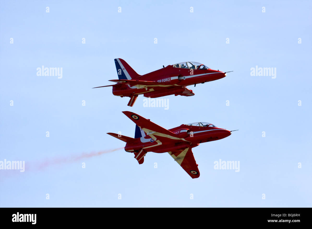 The Red Arrows at RAF Leuchars Airshow 2009, Fife, Scotland Stock Photo ...