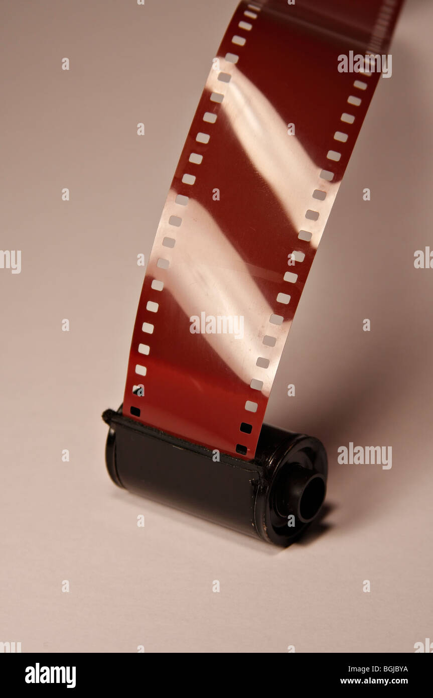 Roll of 35mm film on white background Stock Photo - Alamy