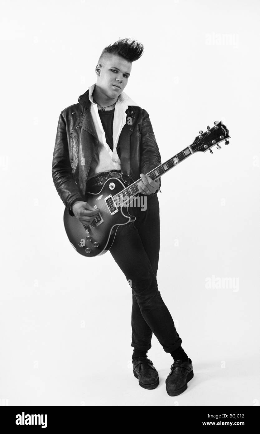Rockabilly guitar player hi-res stock photography and images - Alamy