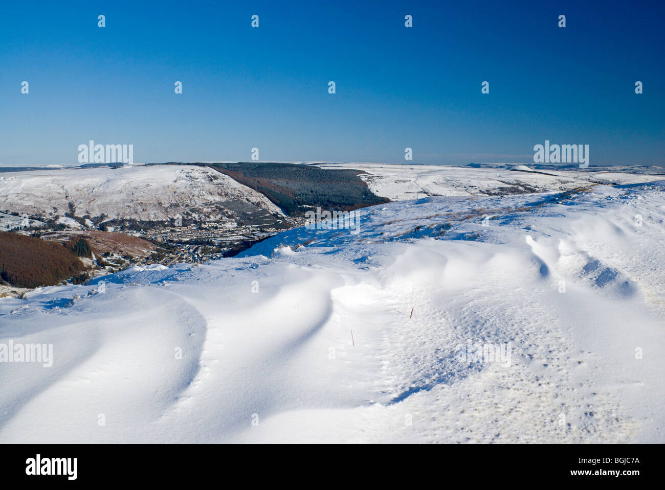 Rhondda valley from the bwlch hi-res stock photography and images - Alamy