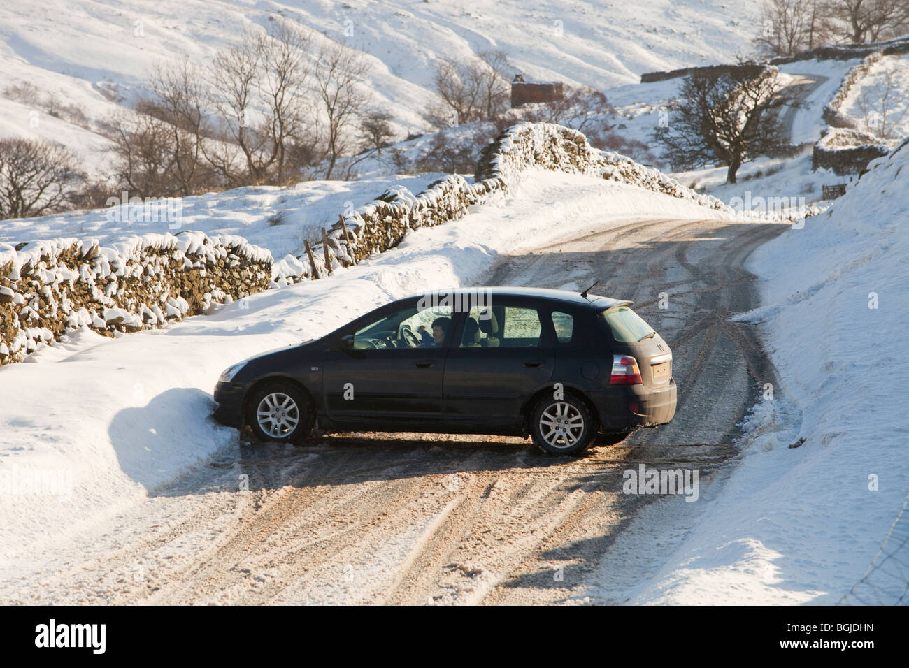 Car skid ice hi-res stock photography and images - Alamy