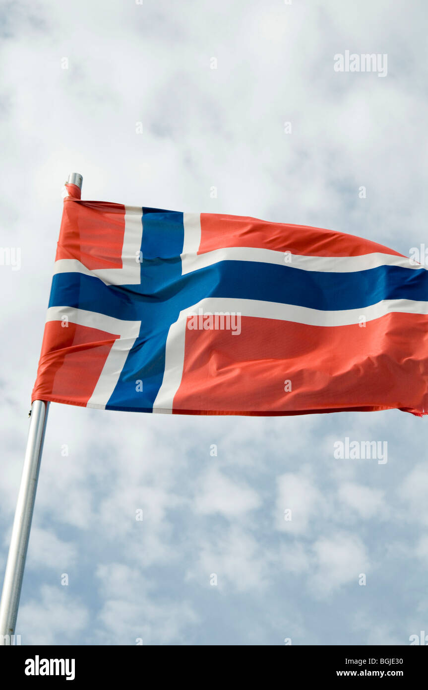 Norwegian Norway norge flag flags pole national identity flutter ...