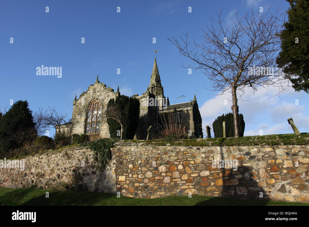 Largo and Newburn Parish Church Upper Largo Fife Scotland December 2009 ...