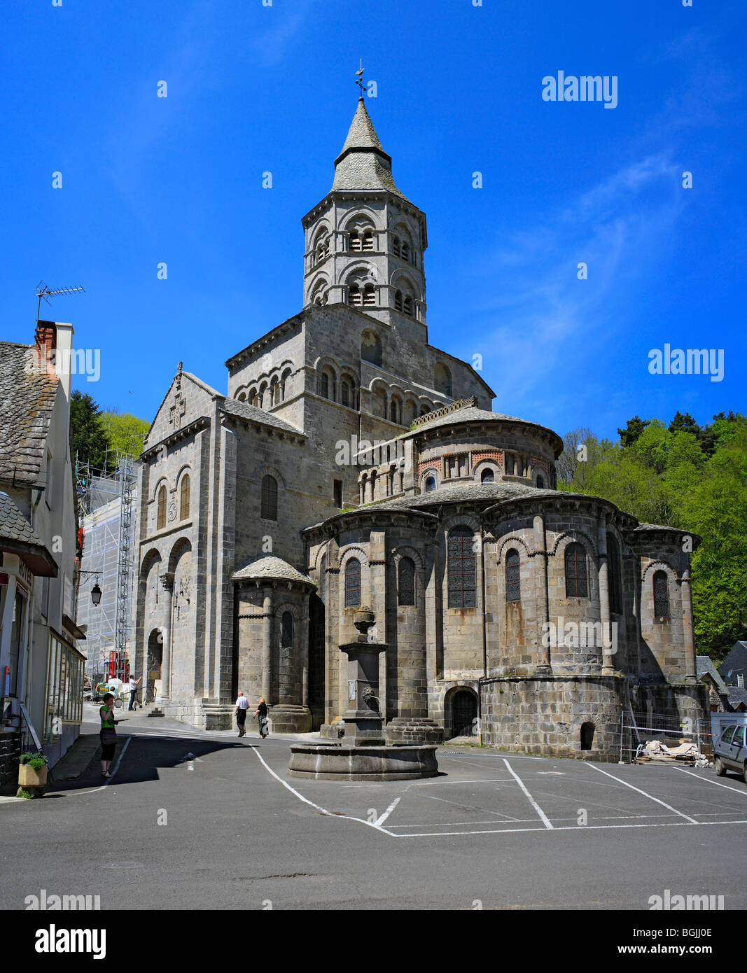 Cathedral of Notre-Dame, Orcival, Auvergne, France Stock Photo - Alamy