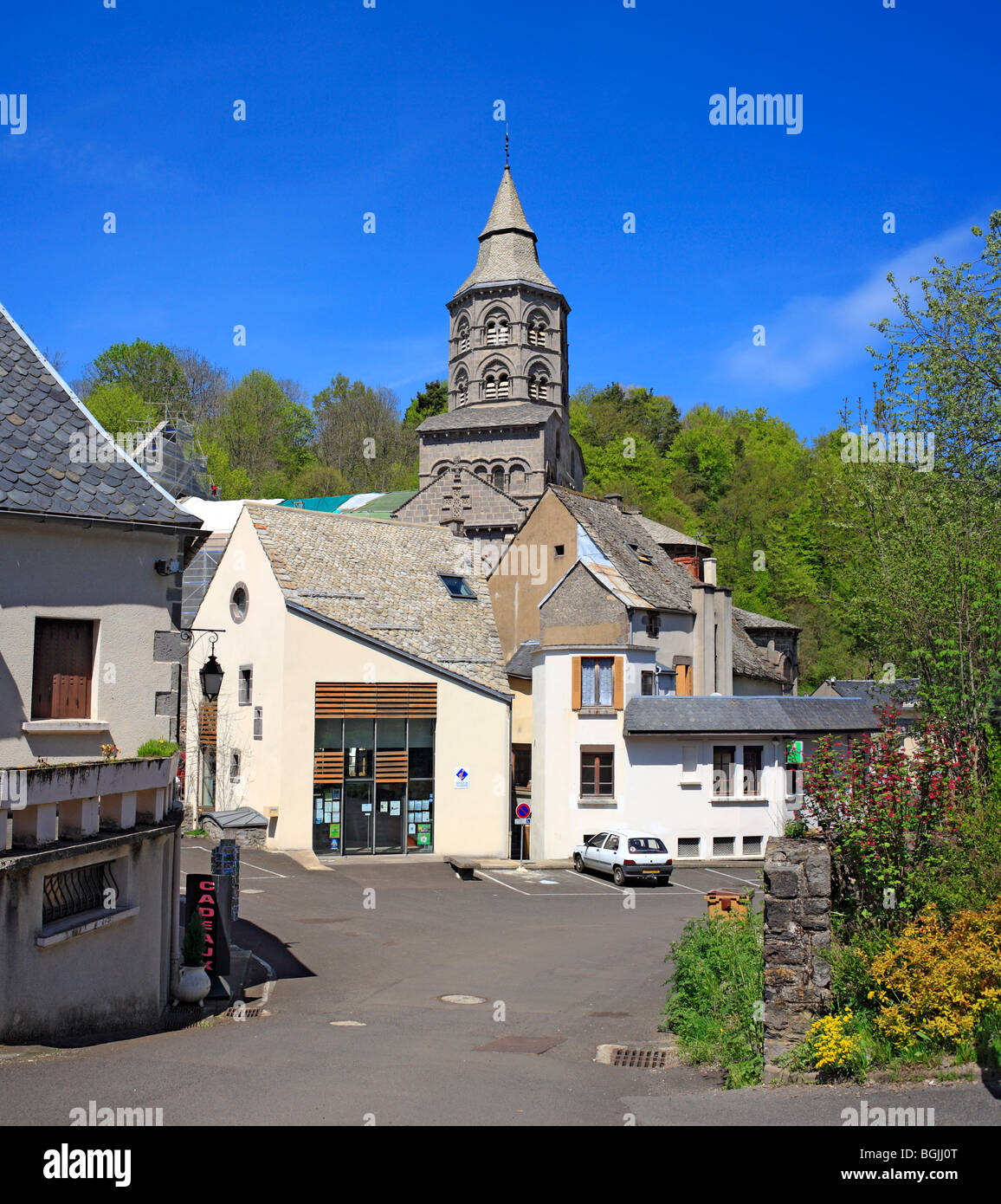 Cathedral of Notre-Dame, Orcival, Auvergne, France Stock Photo - Alamy