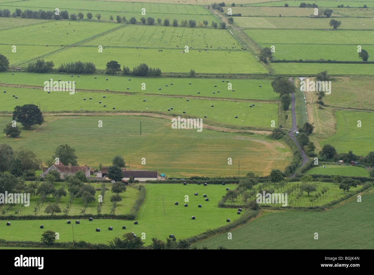 Aerial view of English Countryside Stock Photo - Alamy