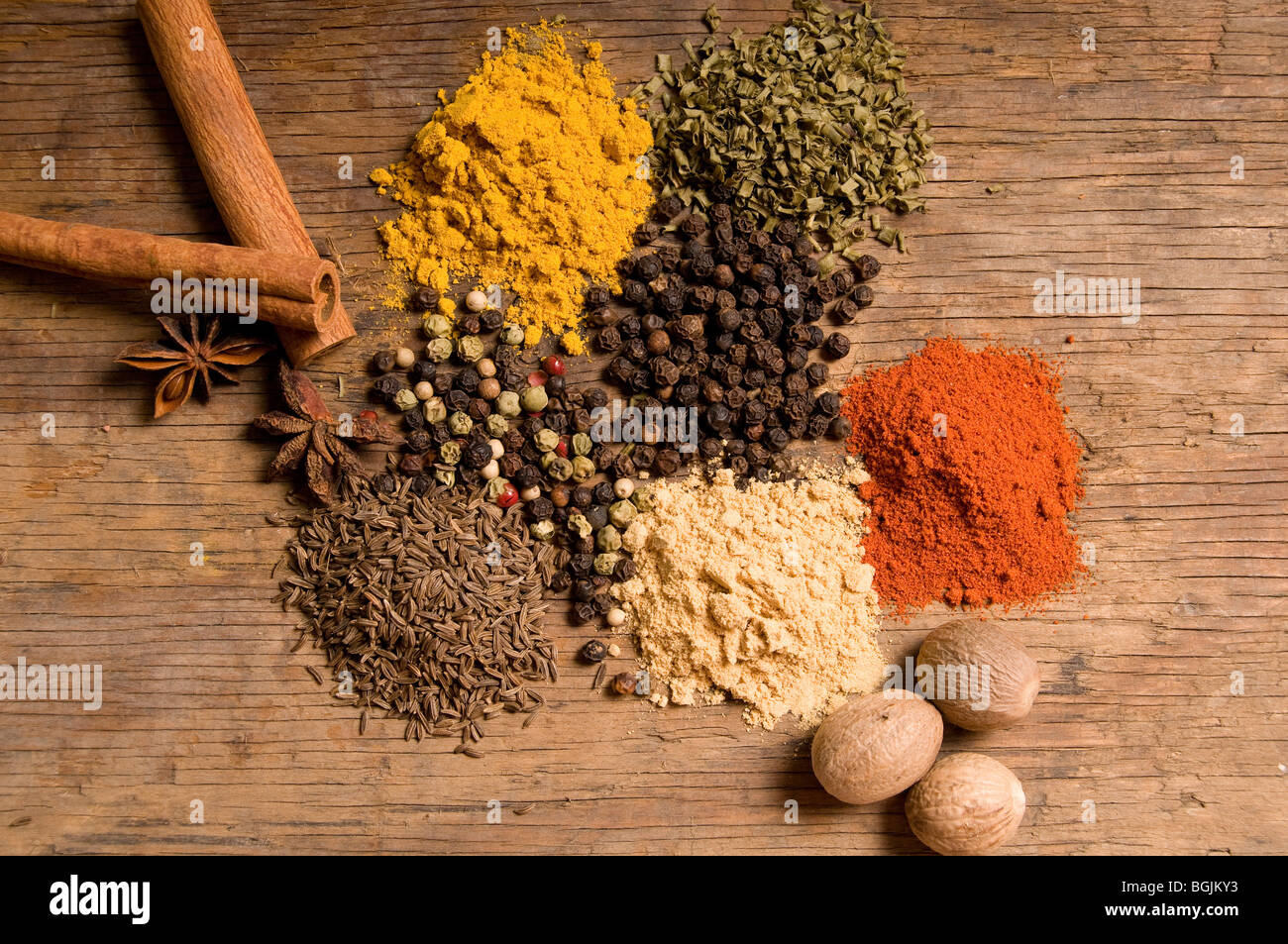 mix of spices Stock Photo - Alamy